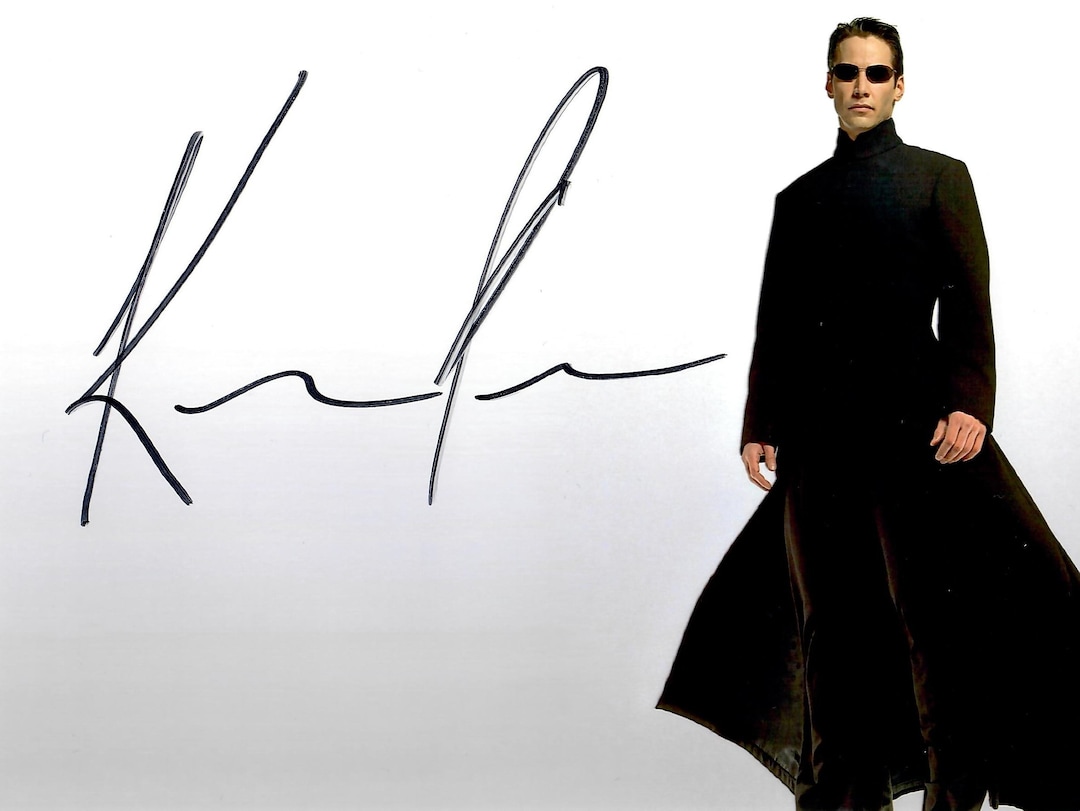Keanu Reeves Autograph COA the Matrix - Etsy