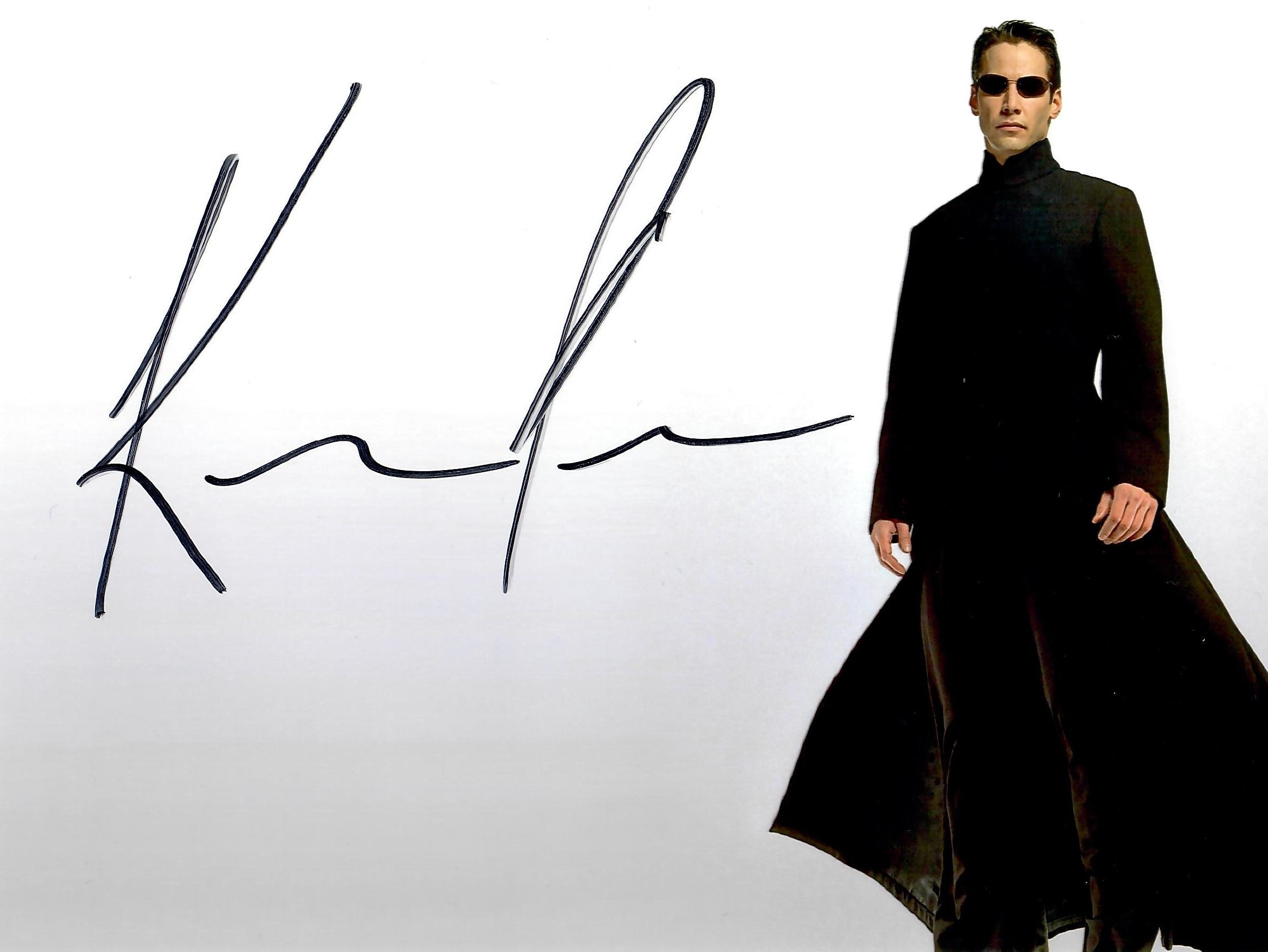 Keanu Reeves Autograph COA the Matrix - Etsy