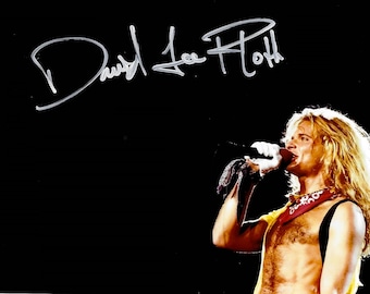 David Lee Roth Signed Photo Van Halen W/COA - Etsy