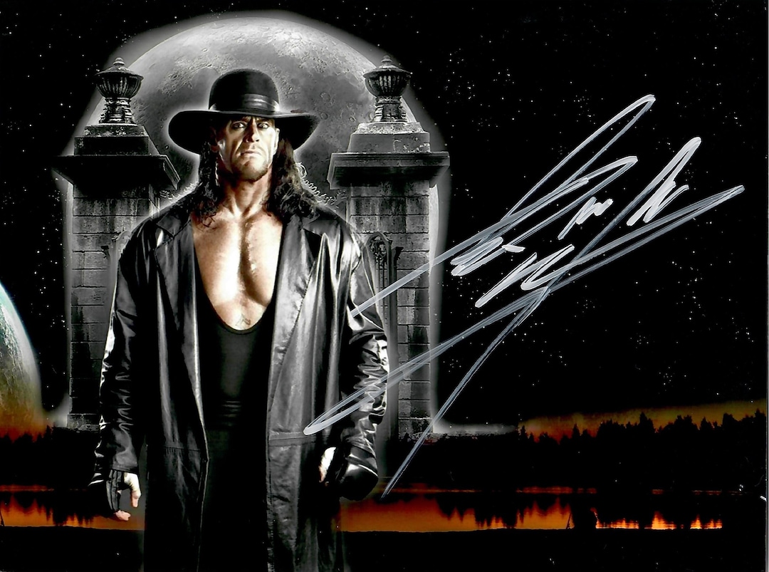 The Undertaker Autograph + COA - Etsy