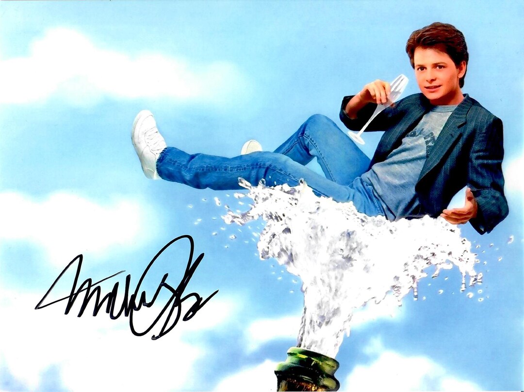 Michael J. Fox Autograph + COA (back to the Future) - Etsy