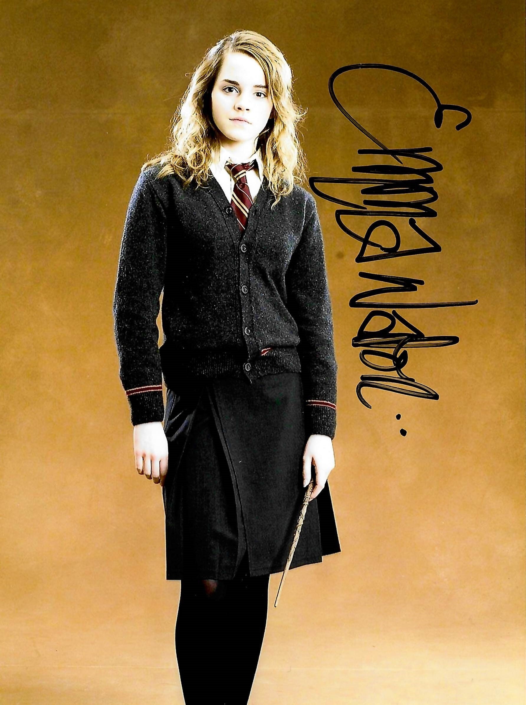 Emma Watson harry Potter Hand-signed Autograph COA - Etsy India
