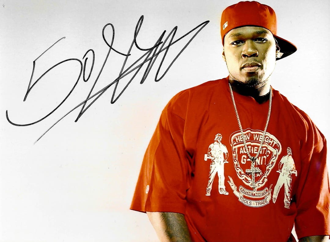 50 Cent Autograph + COA (curtis Jackson) - Etsy