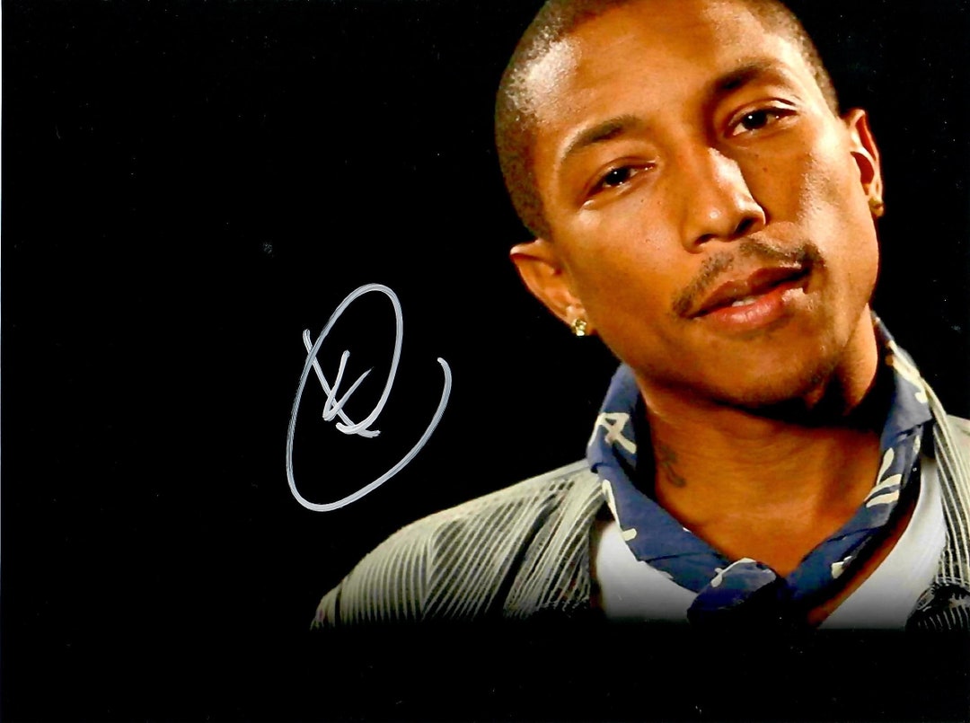 Pharrell Williams Hand Signed Autograph + COA - Etsy