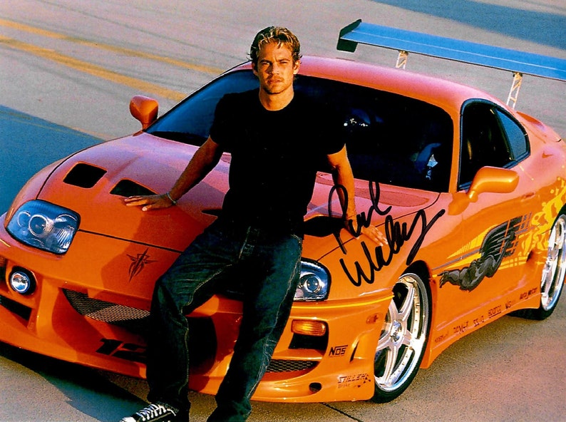 Paul Walker Autograph COA the Fast and the Furious - Etsy