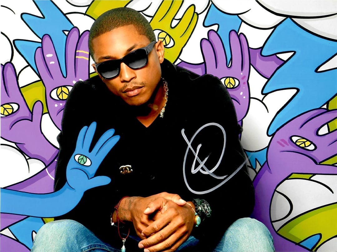 Pharrell Williams Hand Signed Autograph + COA - Etsy