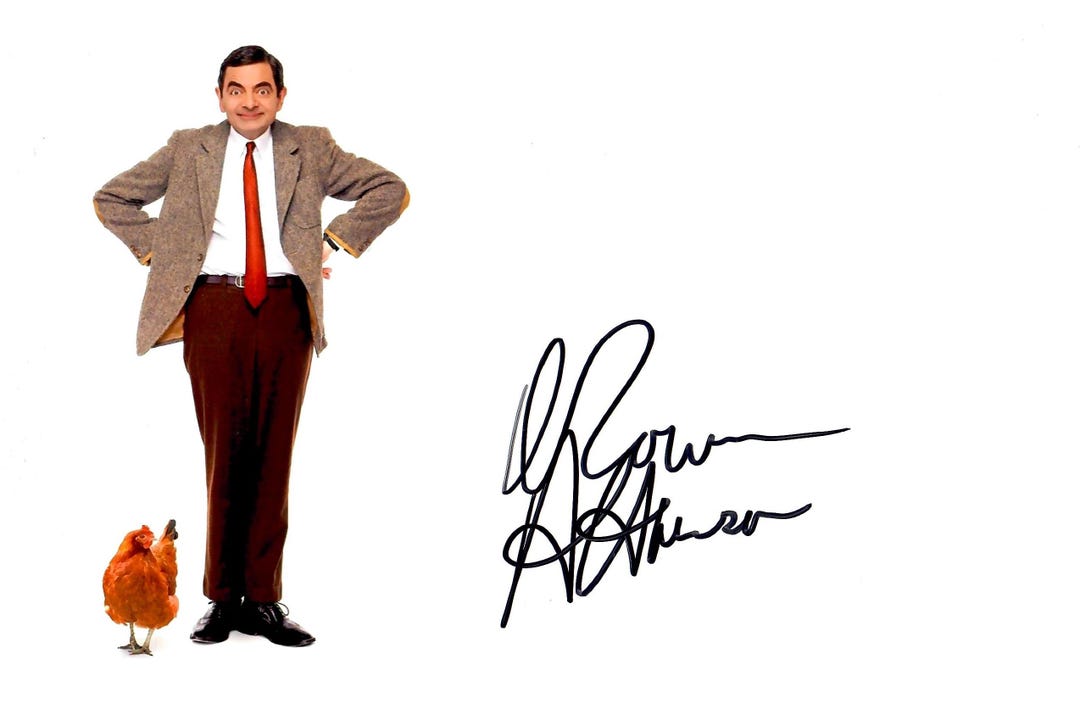 Rowan Atkinson Autograph + COA (mr. Bean) - Etsy