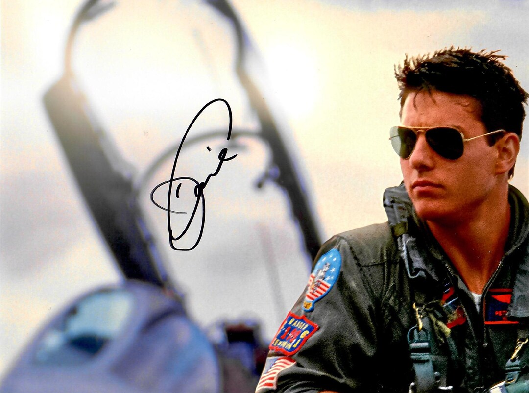 Tom Cruise Autograph COA top Gun - Etsy