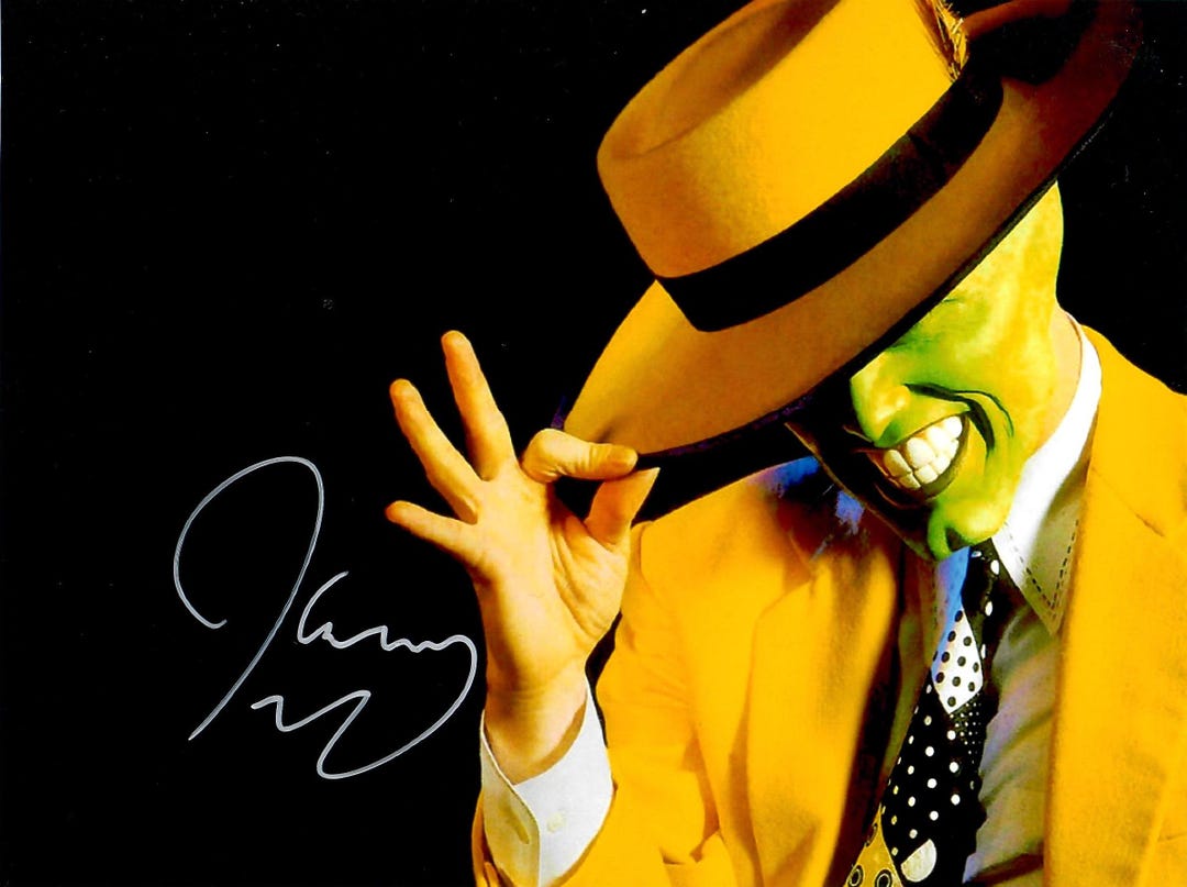 Jim Carrey Autograph COA the Mask - Etsy