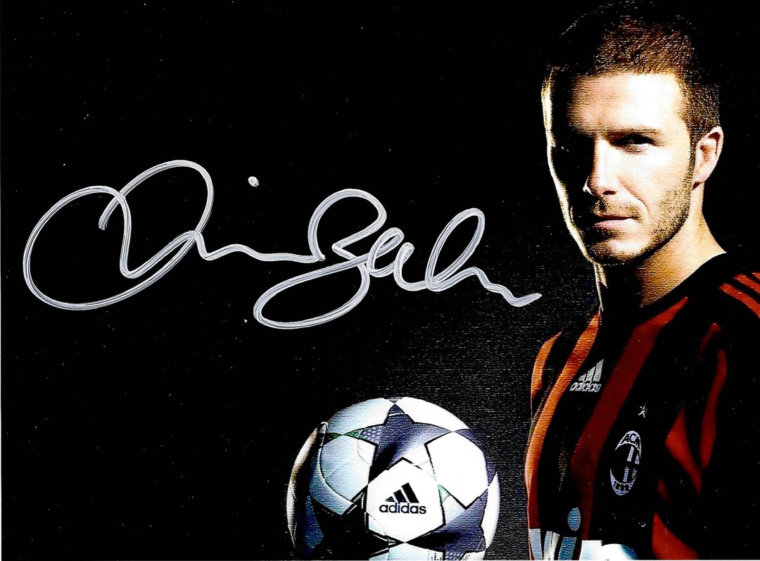 David Beckham Autograph + COA (manchester United) - Etsy