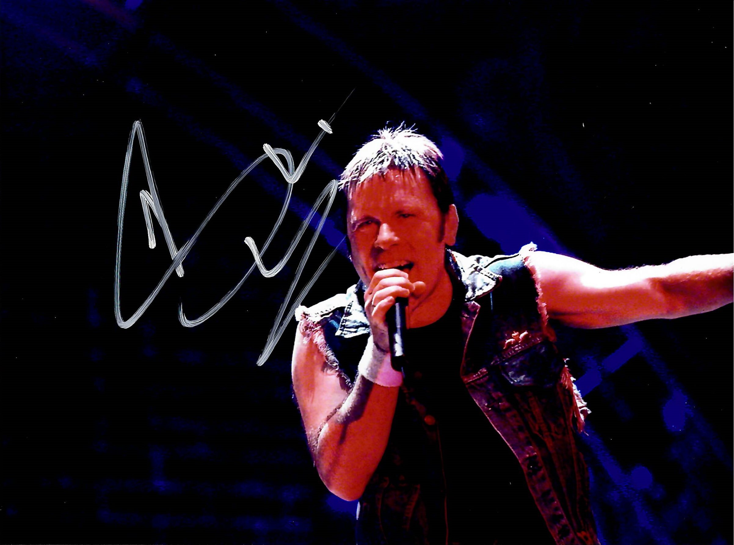 Bruce Dickinson Autograph COA iron Maiden - Etsy