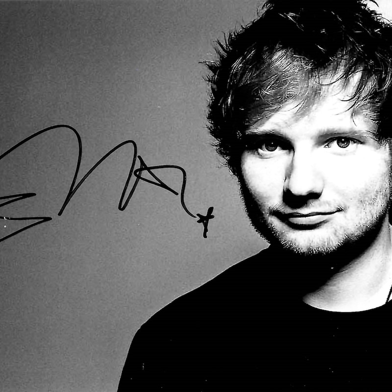 Ed Sheeran Autographed - Etsy