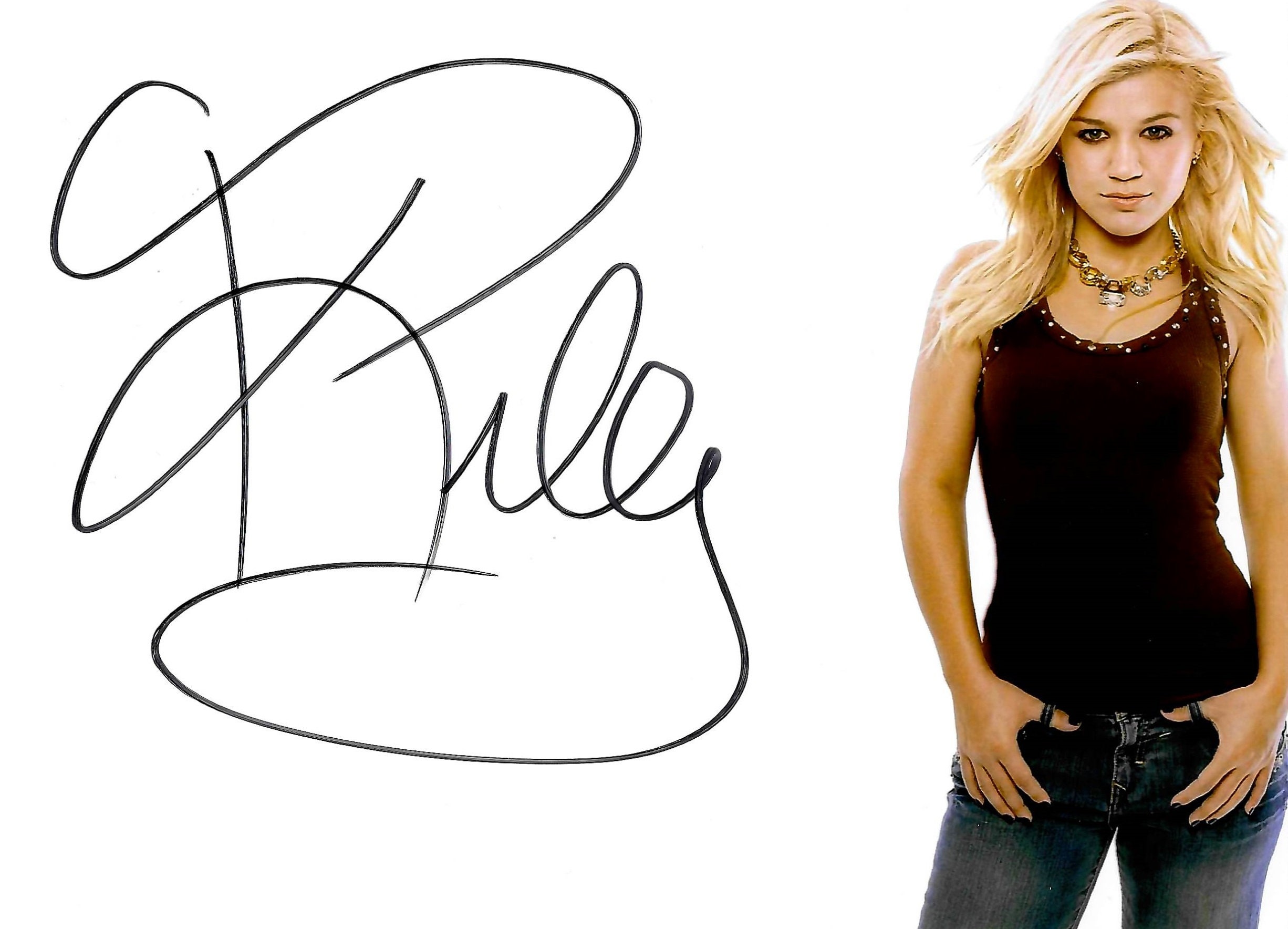 Kelly Clarkson Autograph autograph COA - Etsy