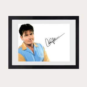 Charlie Sheen Autograph + COA (two and a Half Men) - Etsy