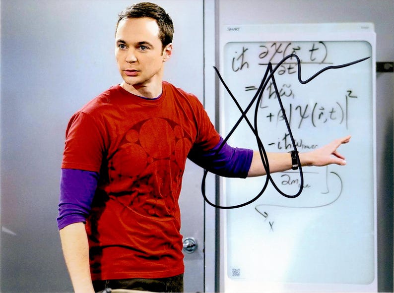 Jim Parsons Autograph + COA (sheldon Lee Cooper) - Etsy