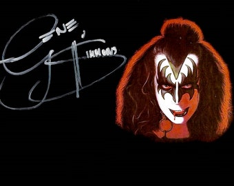 Gene Simmons of KISS on Stage Without Makeup Music Print Ad Photo - Etsy