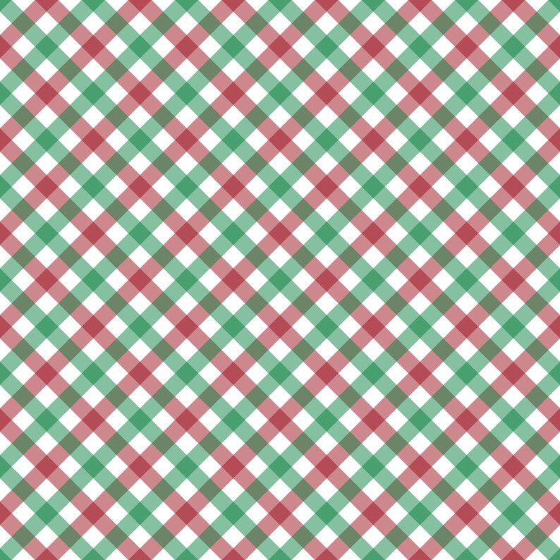 Textures Printable Scrapbook Paper Christmas Plaid Digital Paper ...
