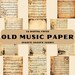 Music Old Paper Christmas Music Retro Vintage Paper Scrapbook Paper ...