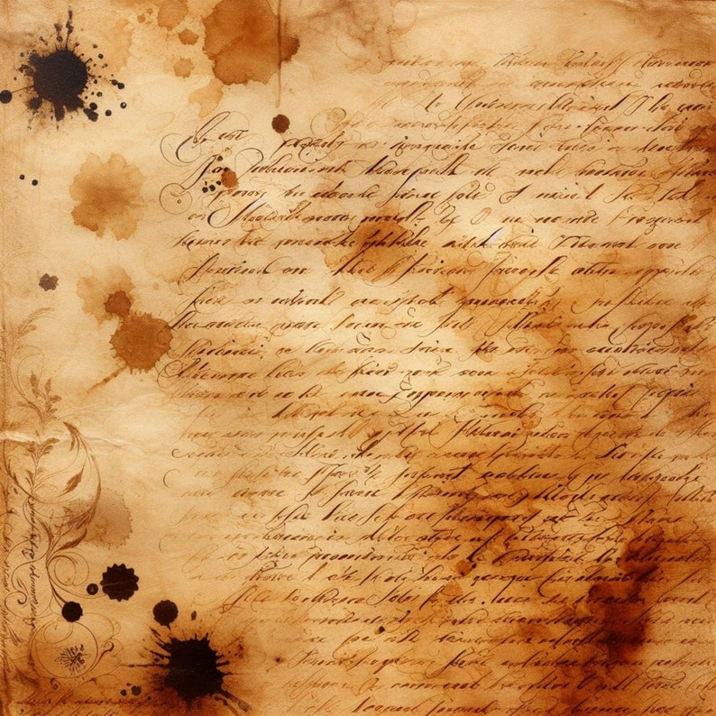 About Old Papers Old Handwriting Backgrounds Graphic Vintage Printable ...