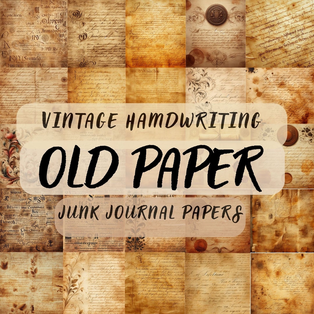 About Old Papers Old Handwriting Backgrounds Graphic Vintage Printable ...