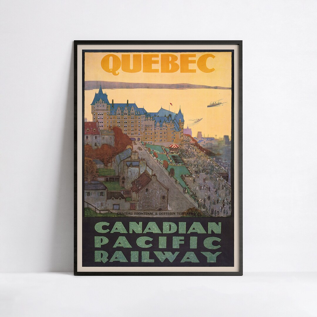 Vintage Railway Poster - Canadian Pacific Railway - Retro Travel - A2 ...