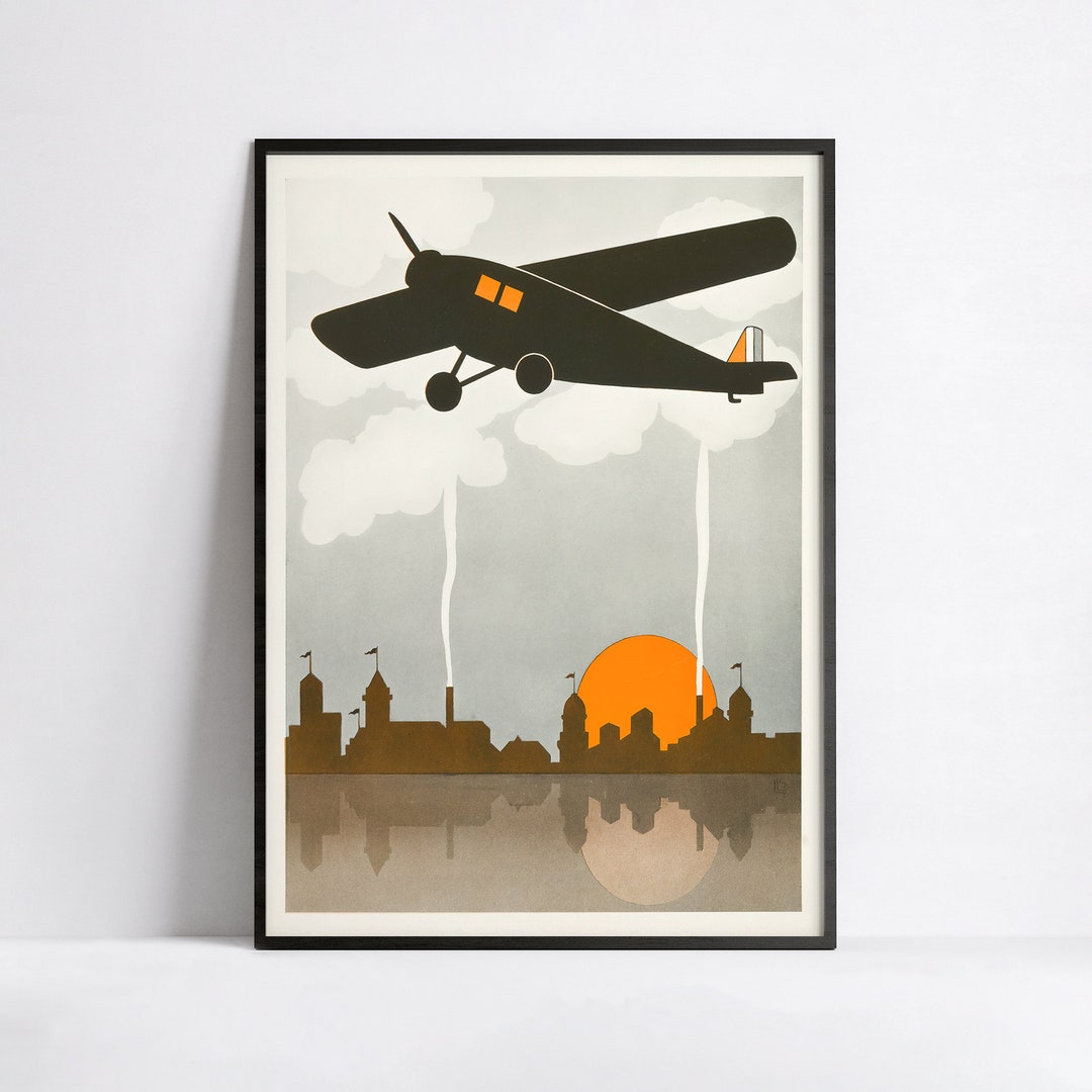 Vintage Airline Poster - Retro Aviation Poster - A3, A2, A1, A0 ...