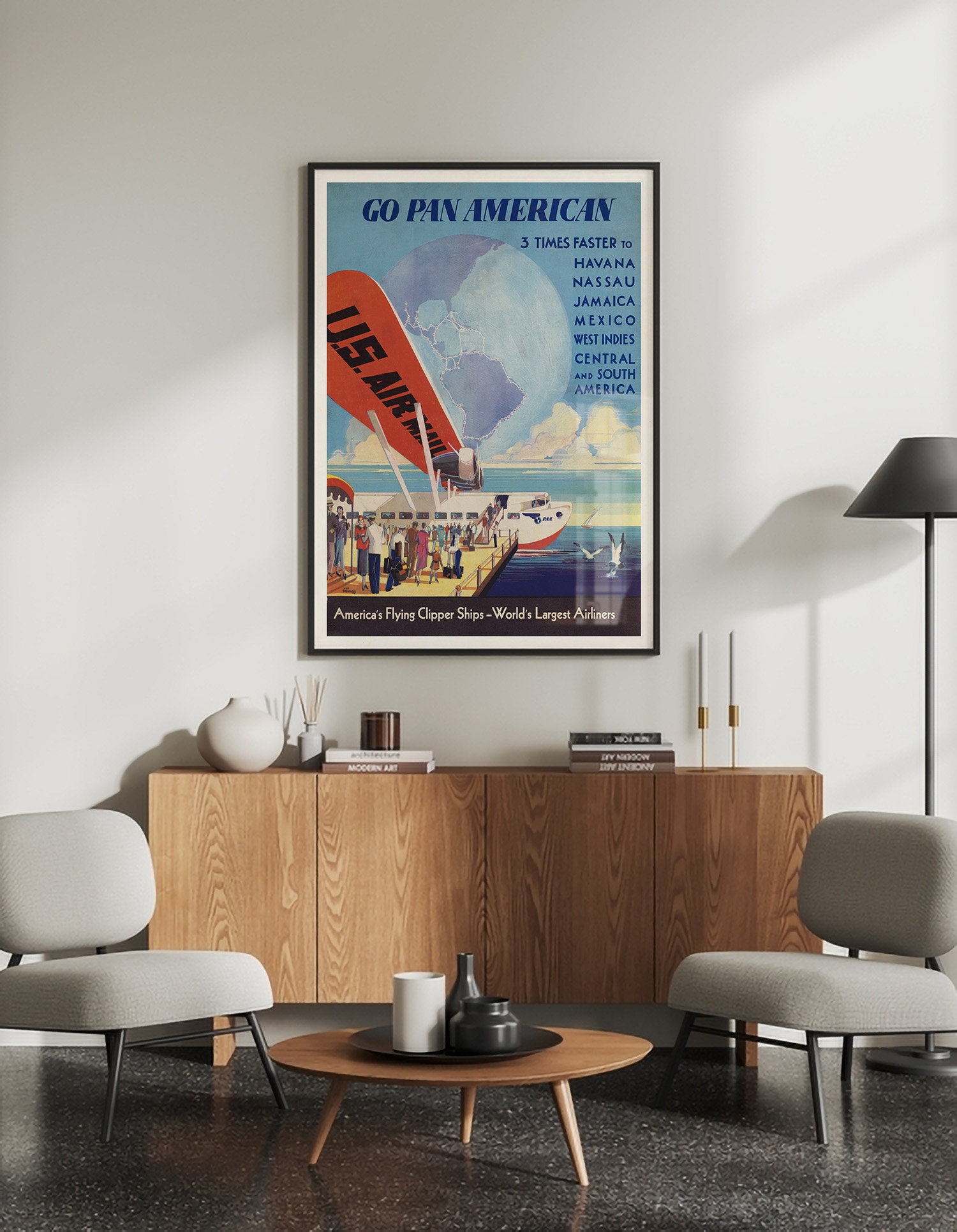 HD Poster - A3, A2, A1, A0, 24x36in, 50x70cm ... - Pan Am Poster - Go ...