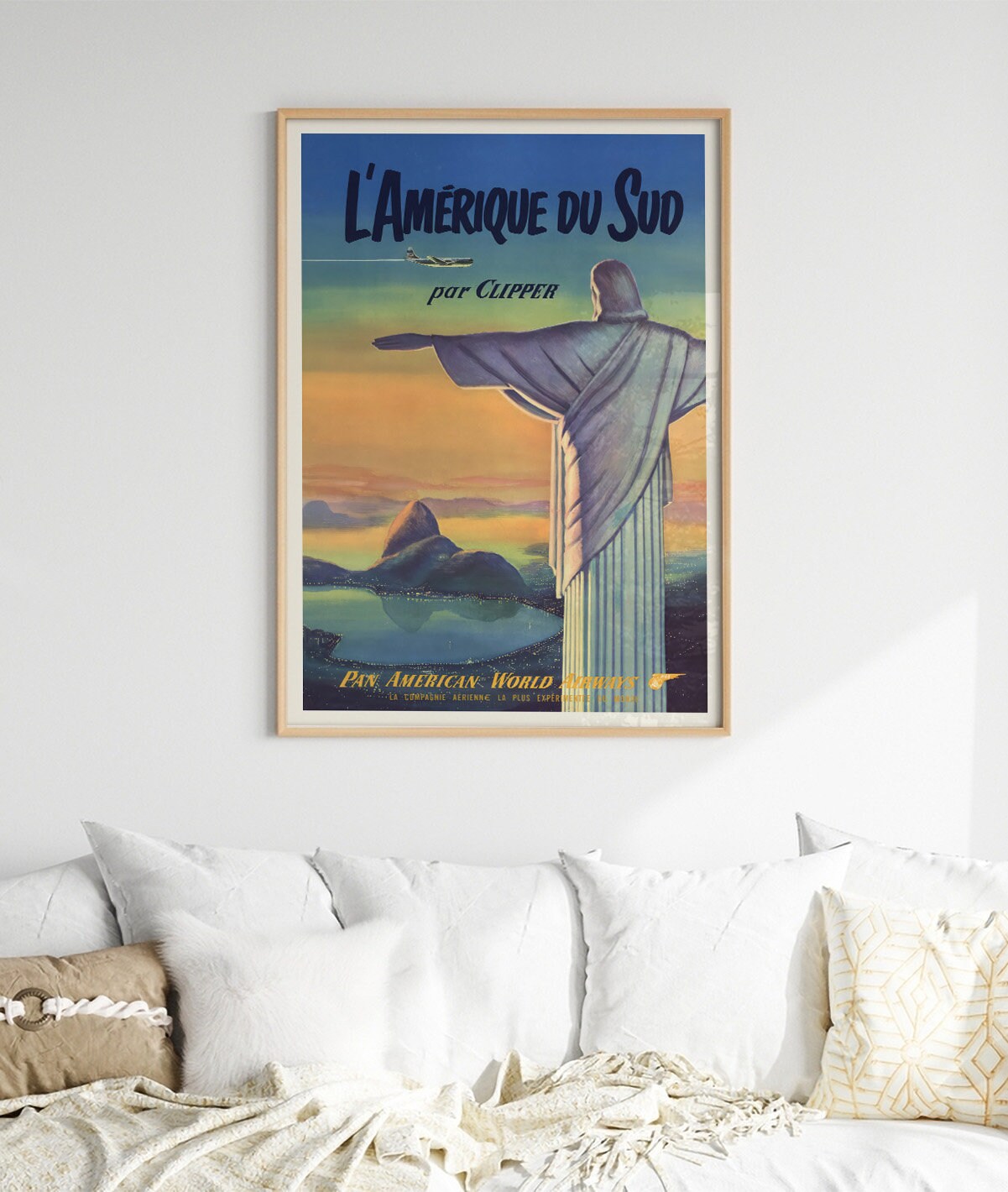 Large HD Poster - Pan Am Poster - South America, Brazil - Vintage ...