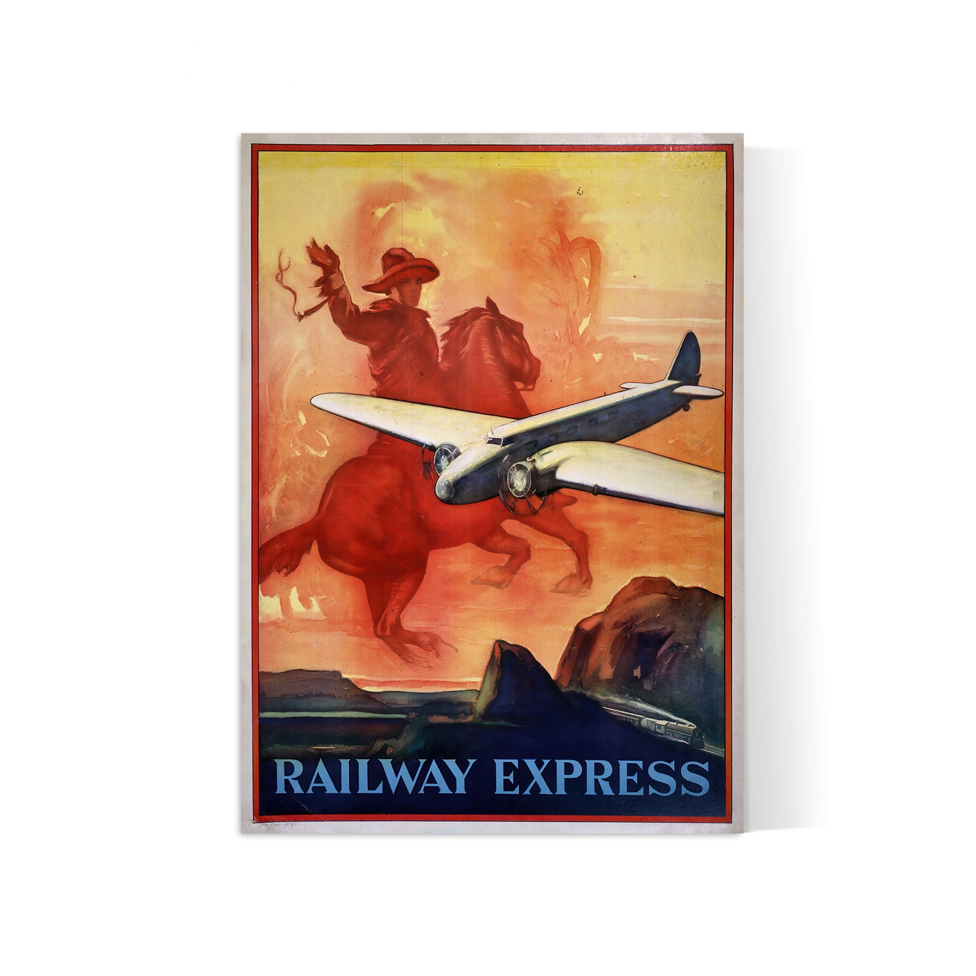 Vintage Railway Poster Retro Travel A3 A2 A1 A0 - Etsy