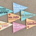 Teacher Gift, School Pennant Flag Bundle, Teacher Printable ...
