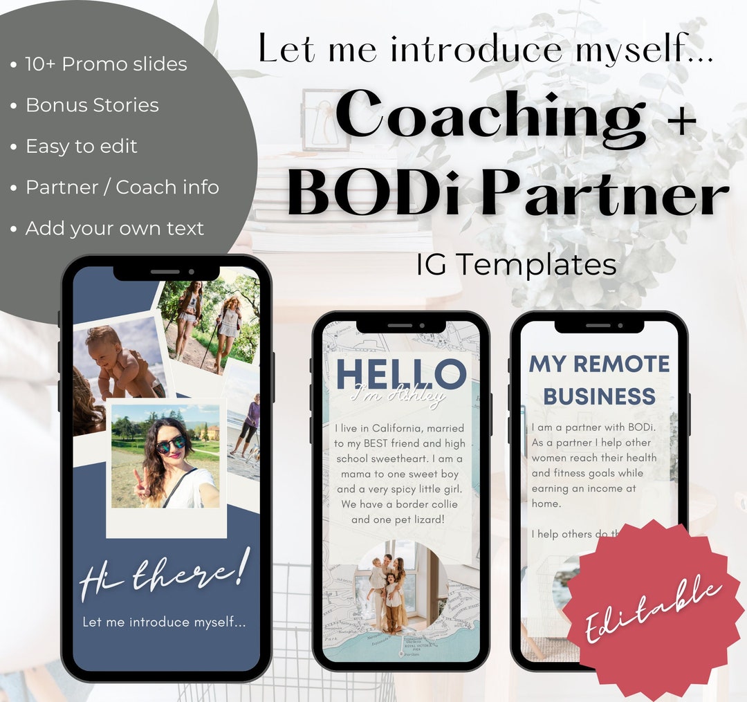 Get to Know Me / Coaching Stories / Bodi Partner / Coaching Info / Stories Bundle / Bodi Coach ...