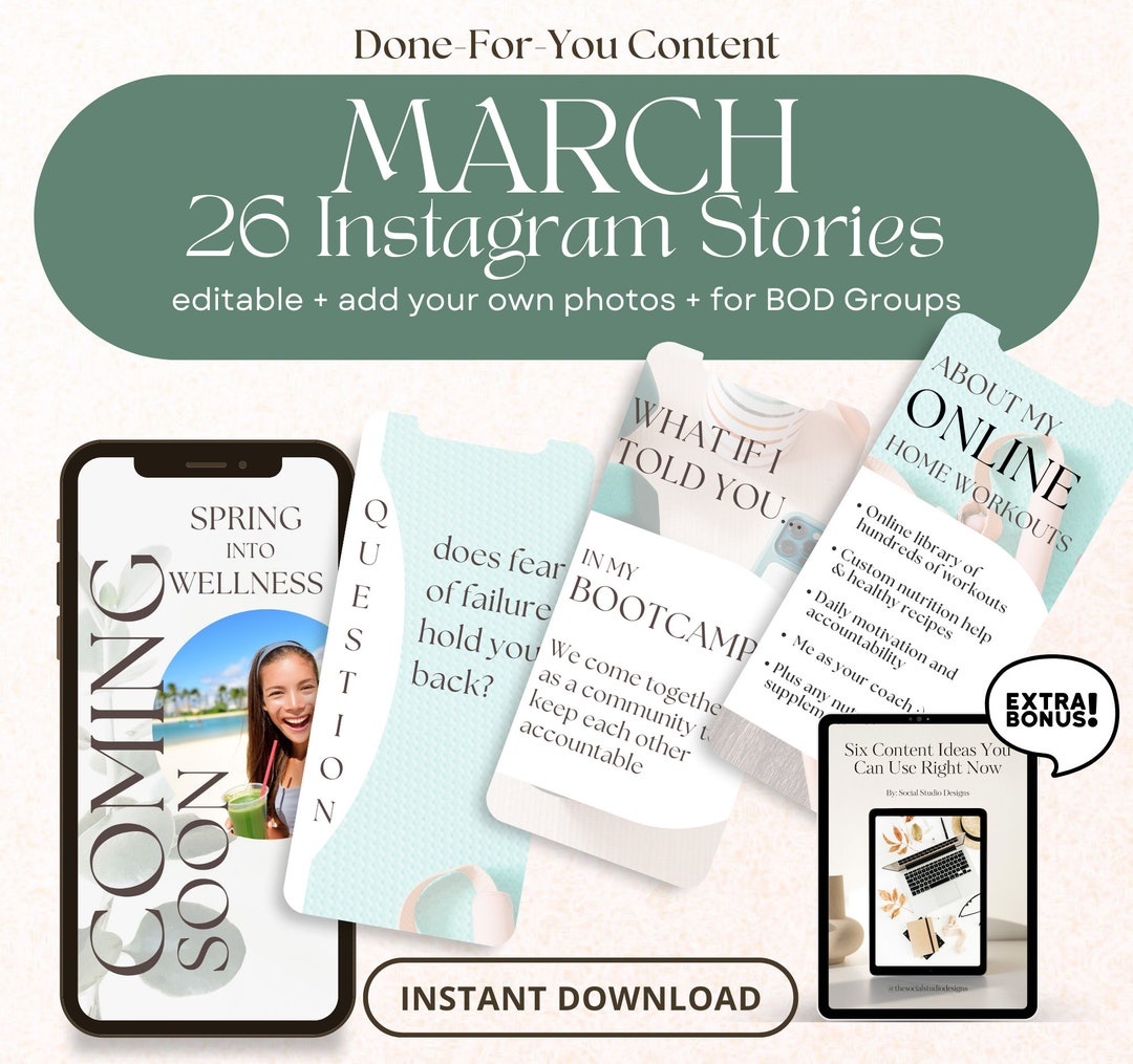 March 2024 BOD Group IG Stories for Bodi Partner Beachbody Coach ...