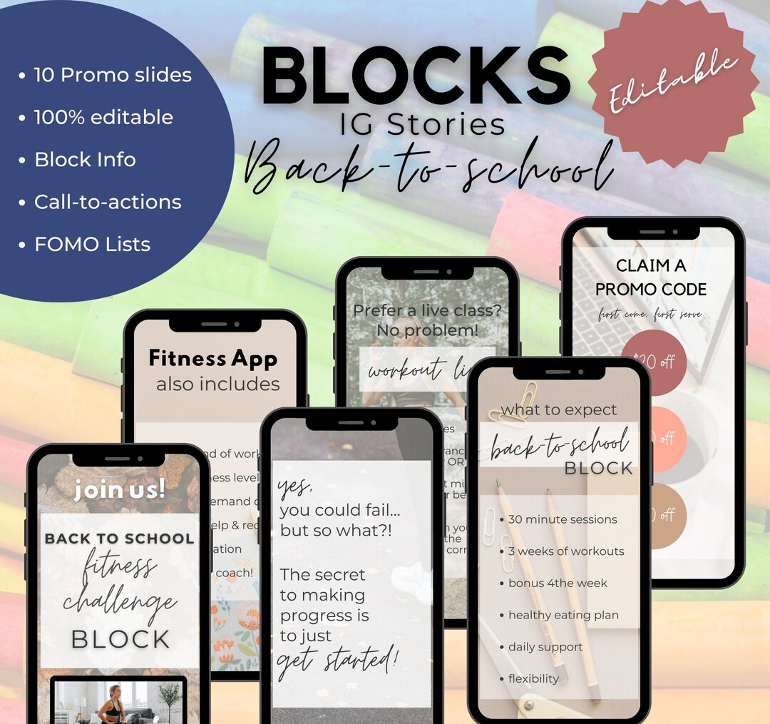 Back to School / Bodi / Blocks / Editable / IG Stories / Made-for-you ...