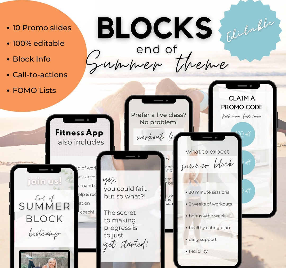 Summer Theme / Bodi / Blocks / Editable / IG Stories / Made-for-you ...