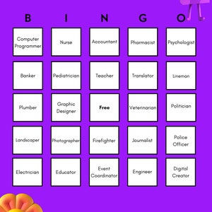Career Cluster Bingo - Etsy