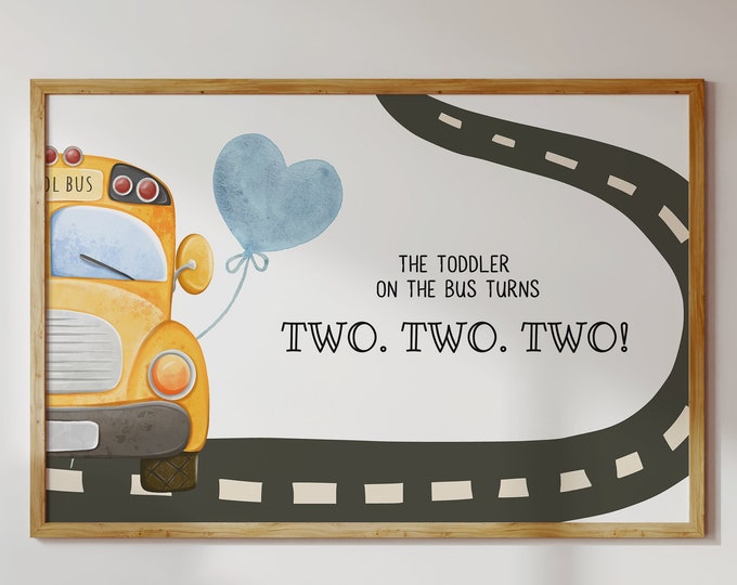 School Bus Birthday Banner, Back to School Banner - Etsy
