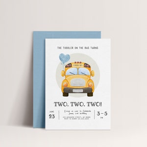 Wheels on the Bus Water Bottle Label - Yellow School Bus Birthday Decor ...
