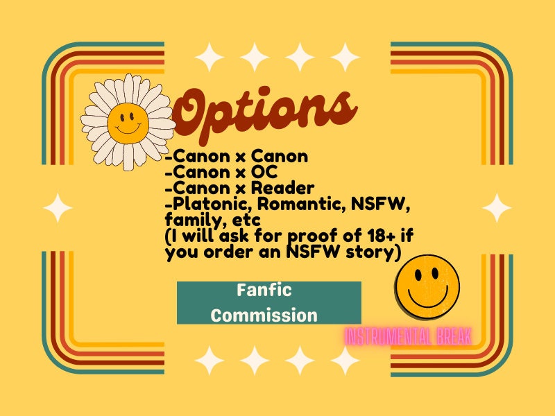 100-500 Word Fanfic Commission - Etsy