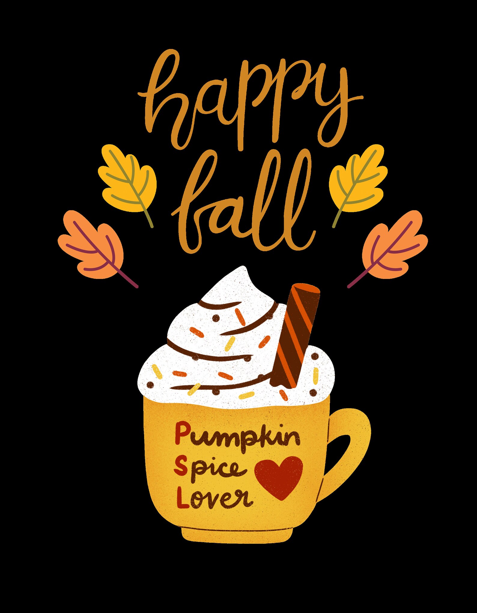 Happy Fall PSL SVG Instant Download - Etsy