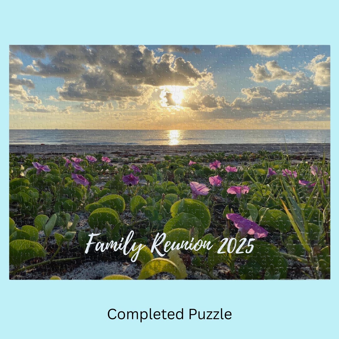 Beach Sunrise Puzzle: Serene Nature Scenery, Relaxing Gift - Etsy