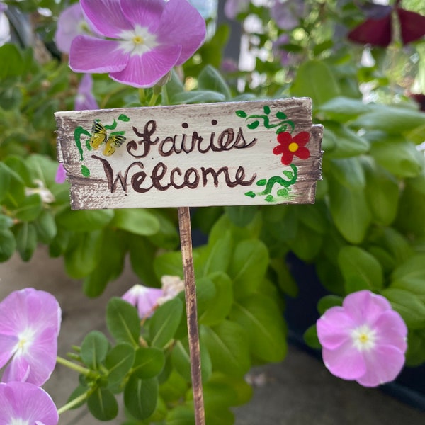 Fairies Welcome Sign - Etsy
