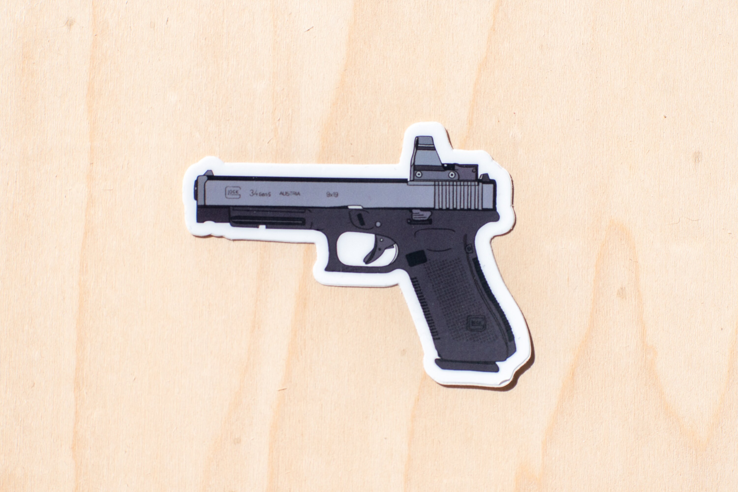 G34 With Red Dot Vinyl Sticker - Etsy
