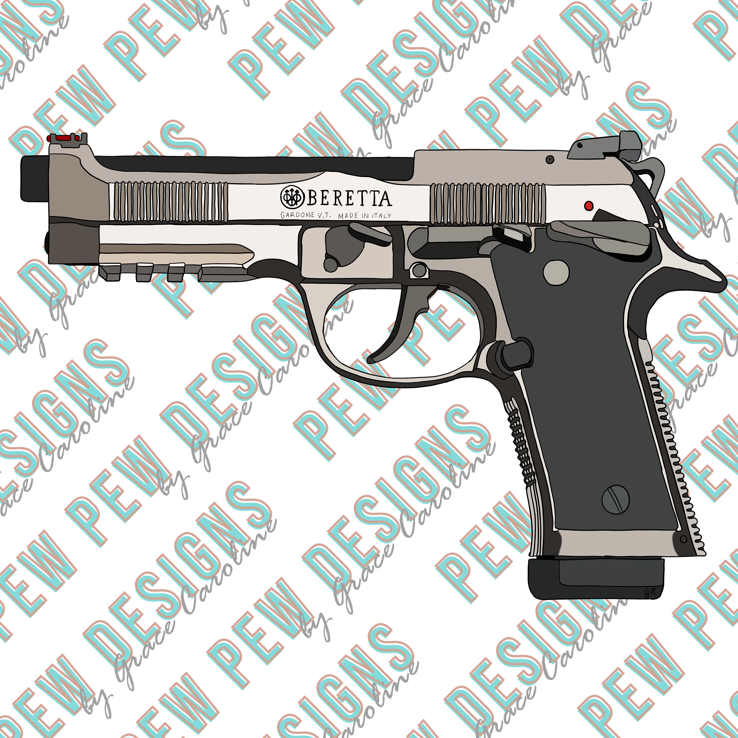 Beretta 92x Vinyl Sticker - Etsy