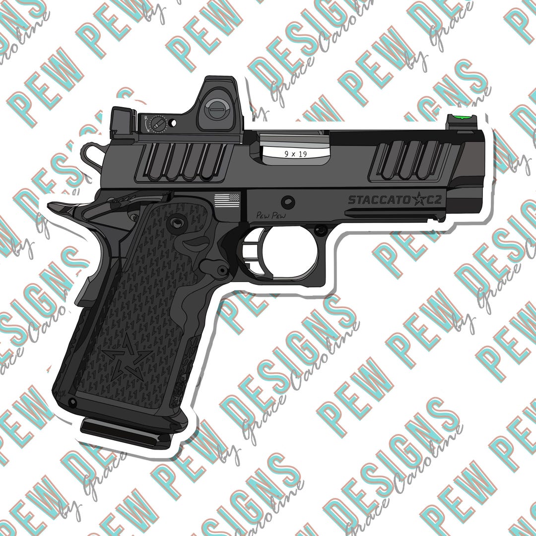 Staccato C2 With Red Dot Vinyl Sticker - Etsy