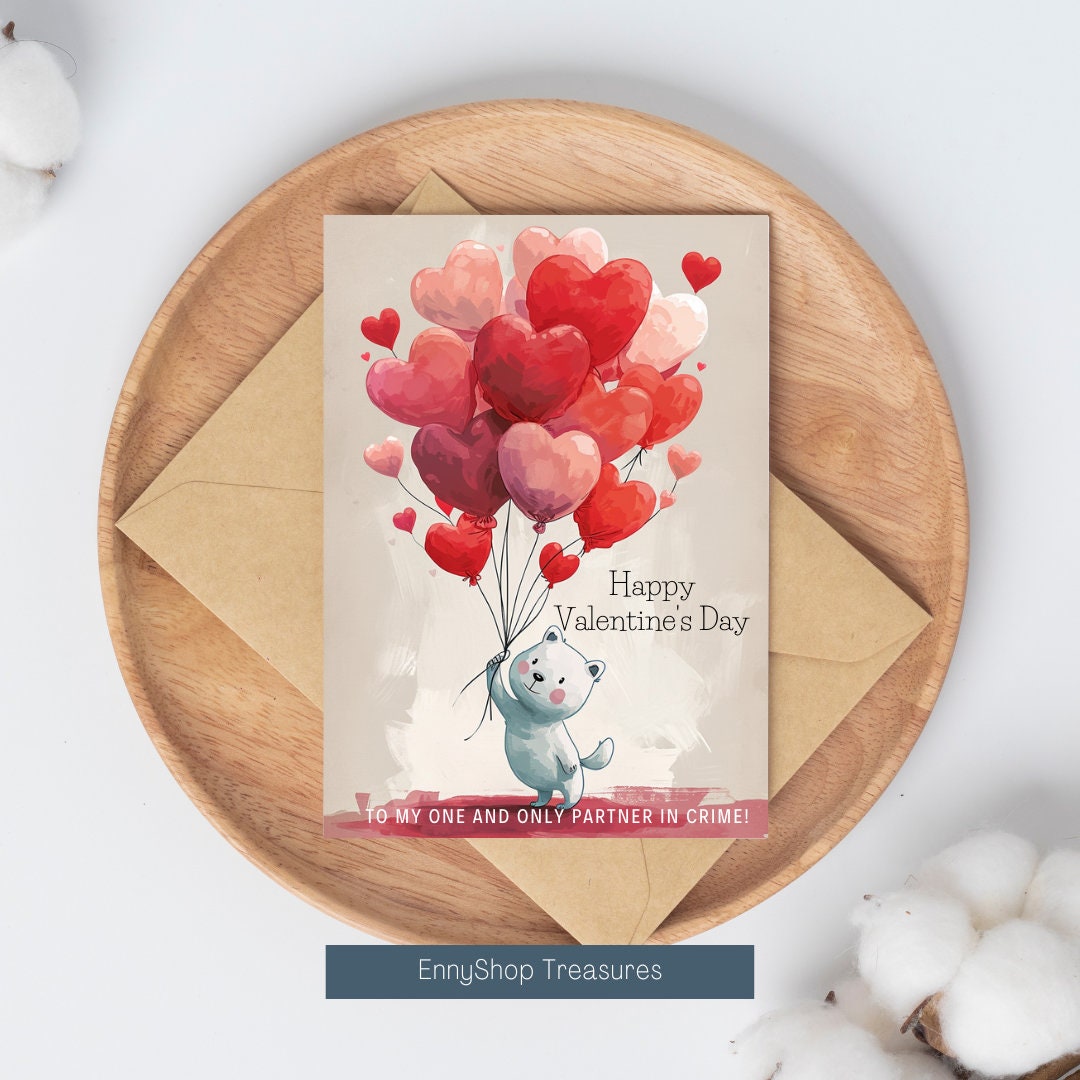 Whimsical Valentine SVG Card Design, Valentine Clipart , Cute Animals ...