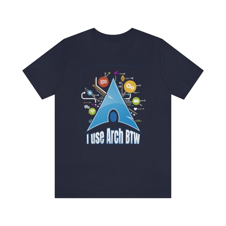 Linux T-shirt I Use Arch BTW Funny Arch - Etsy