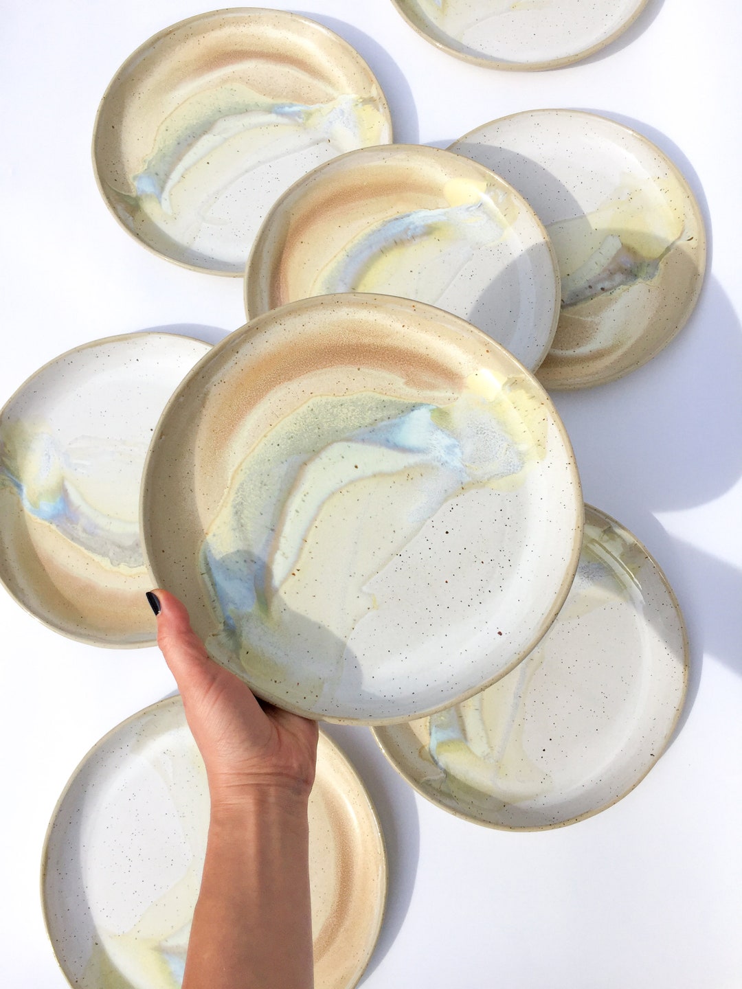 Dinner Plate, Handmade, Ceramics, Plates, Stoneware Tableset, Appetizer ...