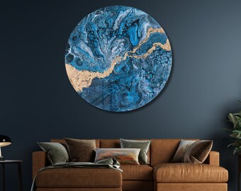 Round Wall Art Glass - Etsy