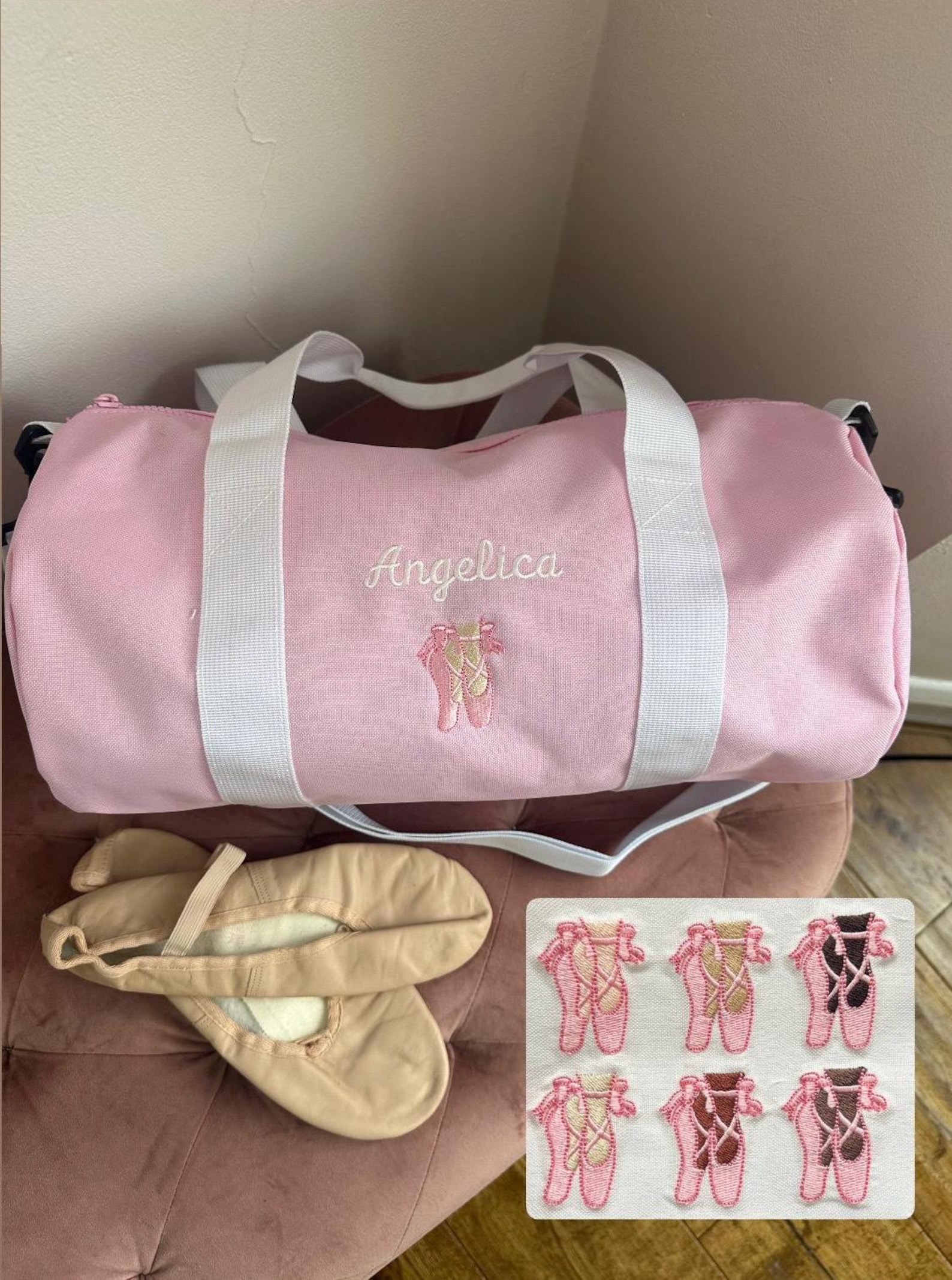 Custom Ballet Bag for Girls Embroidered Personalised Custom Name Dance ...