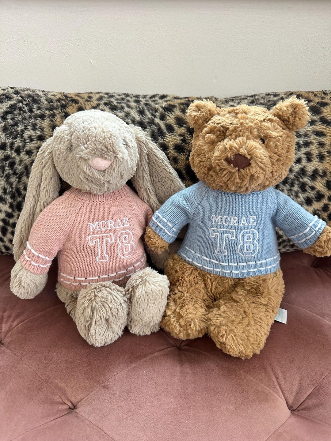 T8 Tate Mcrae Embroidered Teddy Jersey Style Sweater for Jellycat ...